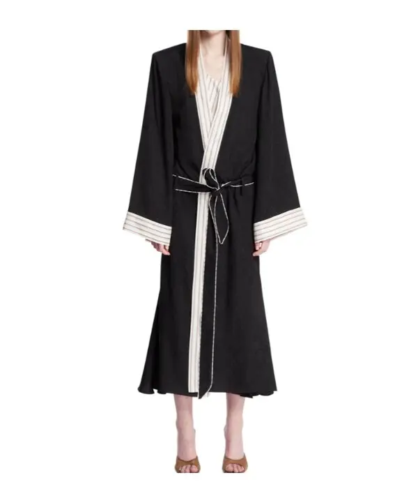 Attico Long Belted Coat