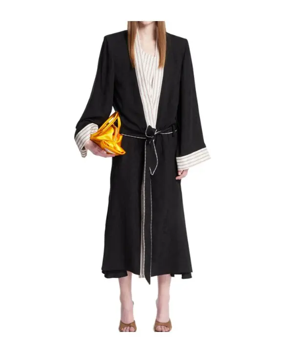 Attico Long Belted Coat