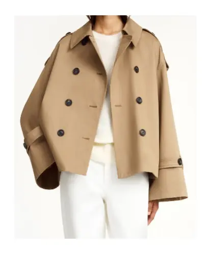 BY MALENE BIRGER Alisandra Double-breasted Trench Coat - Fosil
