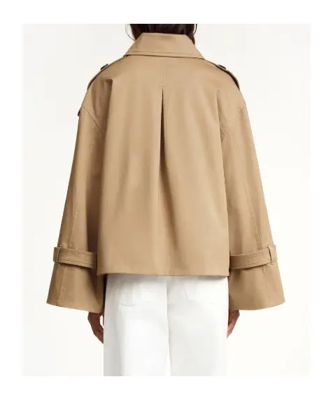 BY MALENE BIRGER Alisandra Double-breasted Trench Coat - Fosil