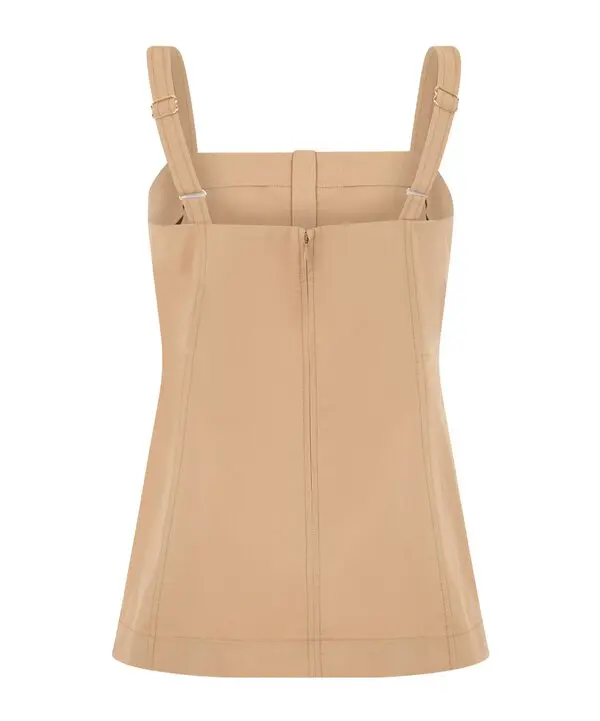 Veronica Beard Fitted Button-front Top