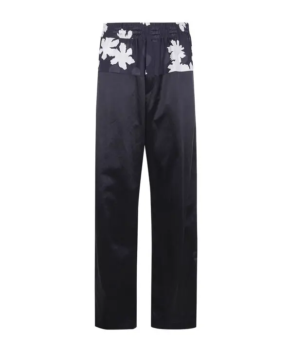 Dries Van Noten Elastic Waist Printed Casual Pants