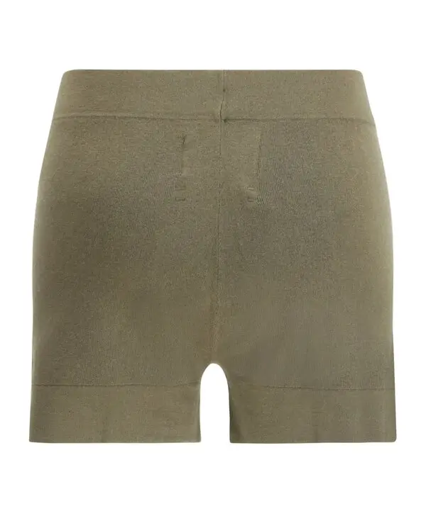 Extreme Cashmere Ribbed Knit Shorts - Army