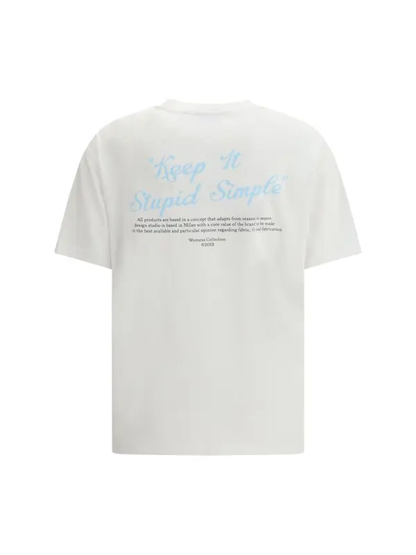 Off-White Kiss" Quote Crewneck T-shirt - White