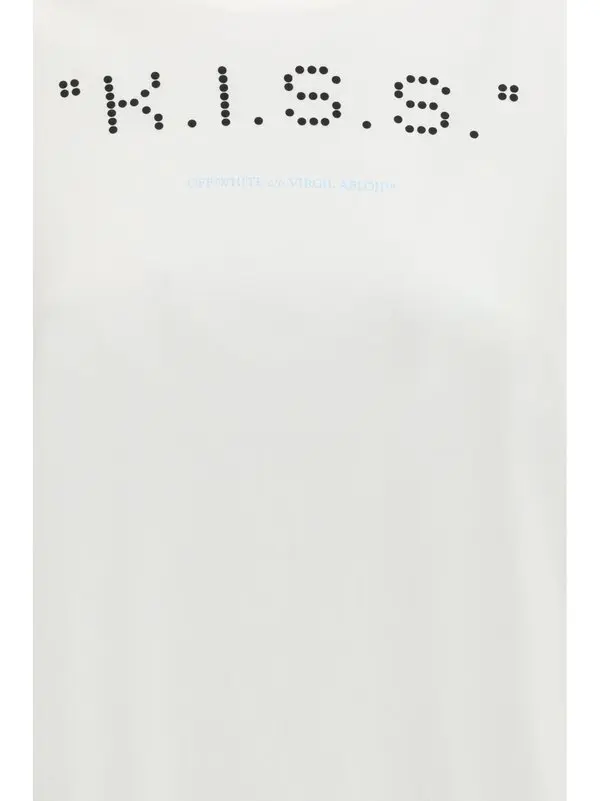 Off-White Kiss" Quote Crewneck T-shirt - White