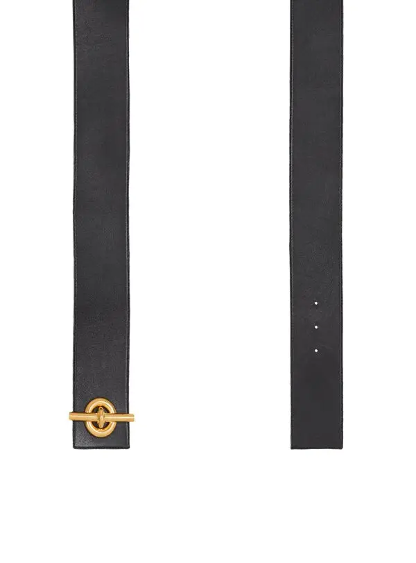 Balmain Calfskin T-bar Belt
