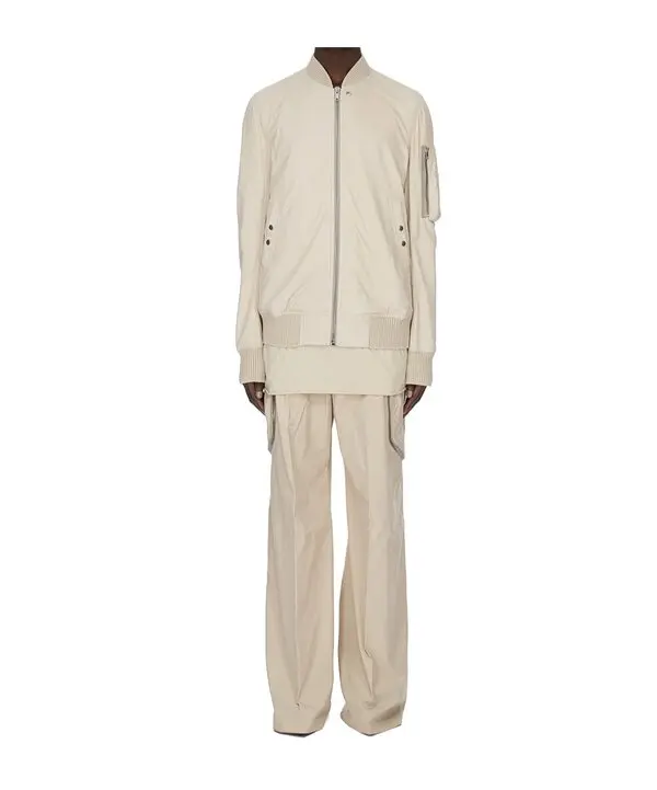 Rick Owens Classic Flight Bomber Jacket - Sand-colored