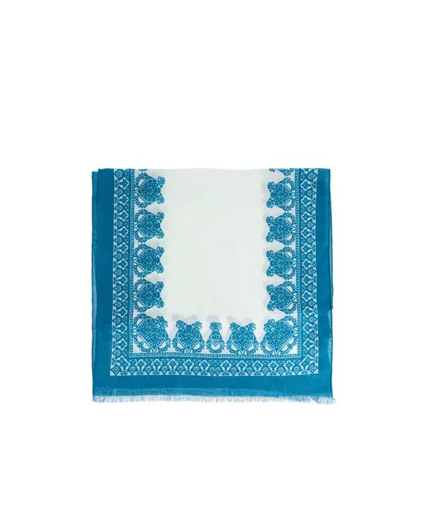 Etro Fringed Scarf - Blue
