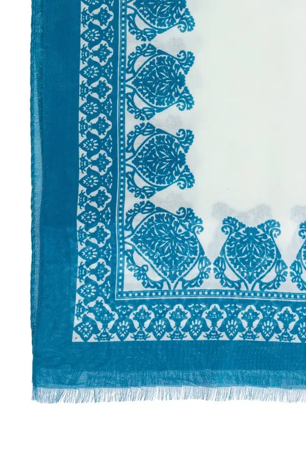 Etro Fringed Scarf - Blue