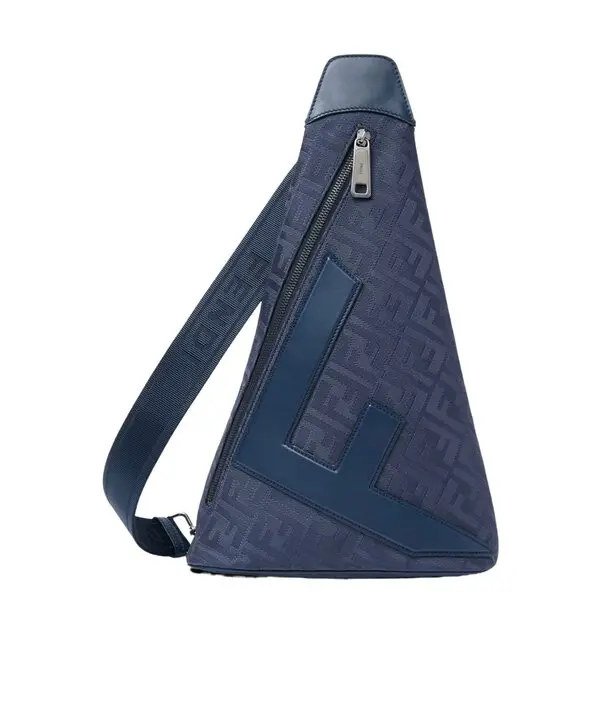 Fendi Ff Cono Large Backpack - Blue