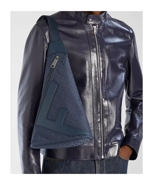 Fendi Ff Cono Large Backpack - Blue
