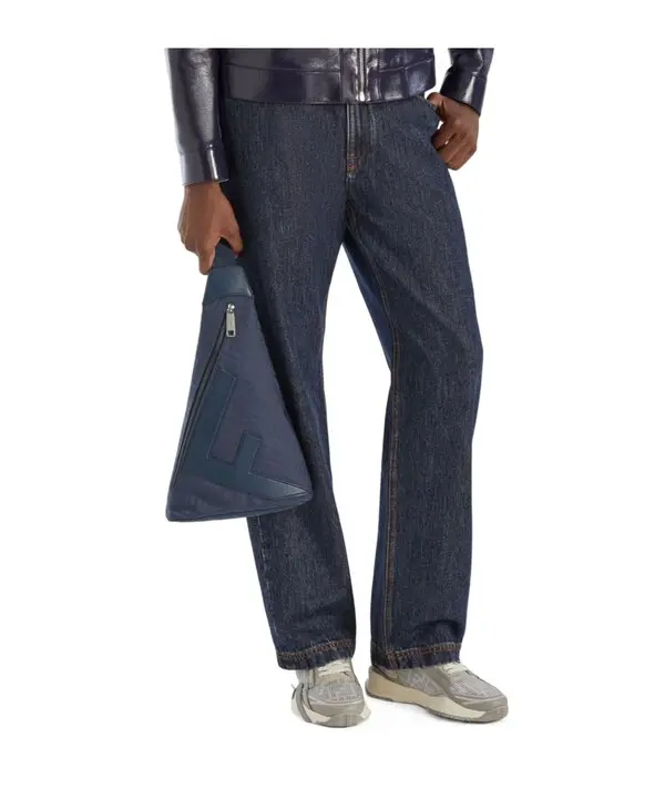 Fendi Ff Cono Large Backpack - Blue