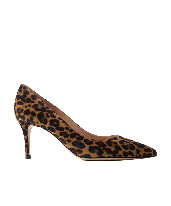GIANVITO ROSSI Print Pointed Toe High Heels