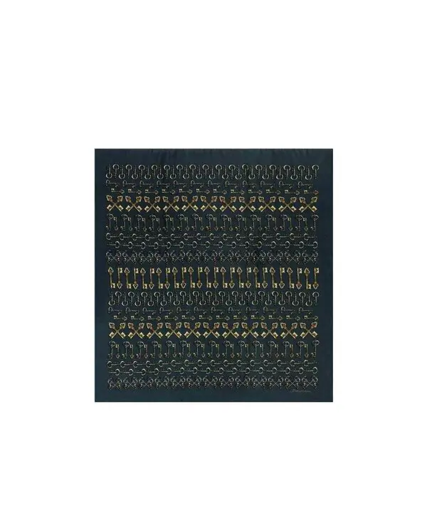 Dolce & Gabbana Silk Printed Silk Scarf - Black