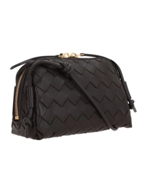 Bottega Veneta Intrecciato Crossbody Bag - Caramel