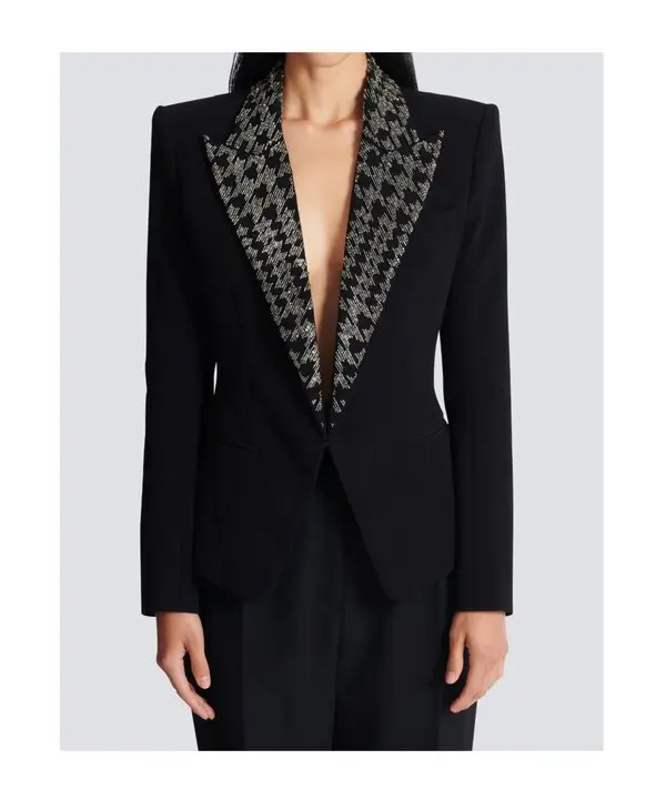 Balmain Embroidered Six-button Jacket
