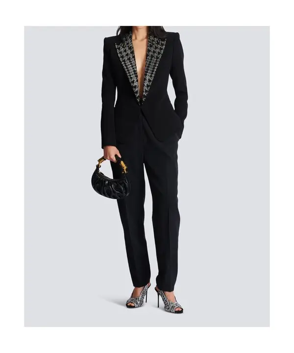 Balmain Embroidered Six-button Jacket