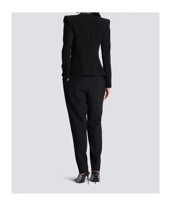 Balmain Embroidered Six-button Jacket