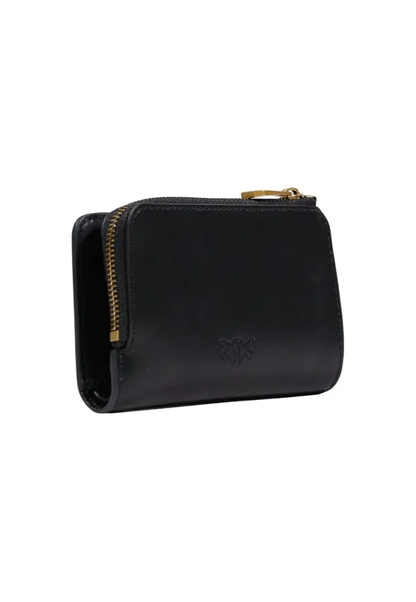 Pinko Logo Plaque Mini Wallet - Black