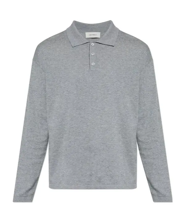 LISA YANG Lowen Polo Knitted Sweater - Deep Cloud