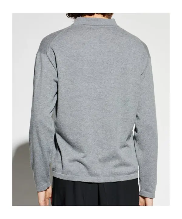 LISA YANG Lowen Polo Knitted Sweater - Deep Cloud