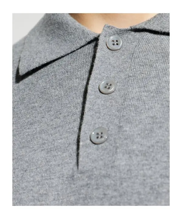 LISA YANG Lowen Polo Knitted Sweater - Deep Cloud