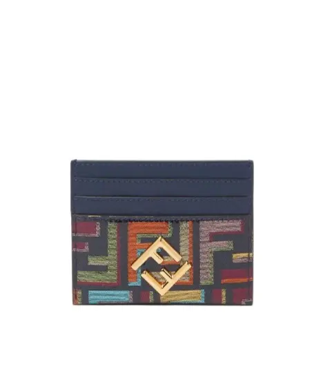 Fendi Ff Diamonds Card Case - Multi-color