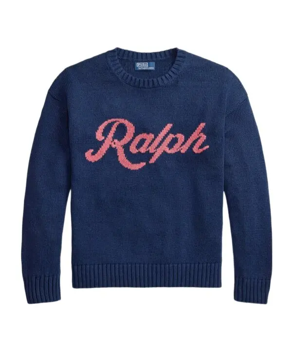 Polo Ralph Lauren Crew Neck Logo Sweater - Blue