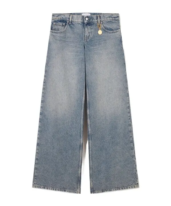 Stella McCartney Vintage Wash Wide-leg Jeans