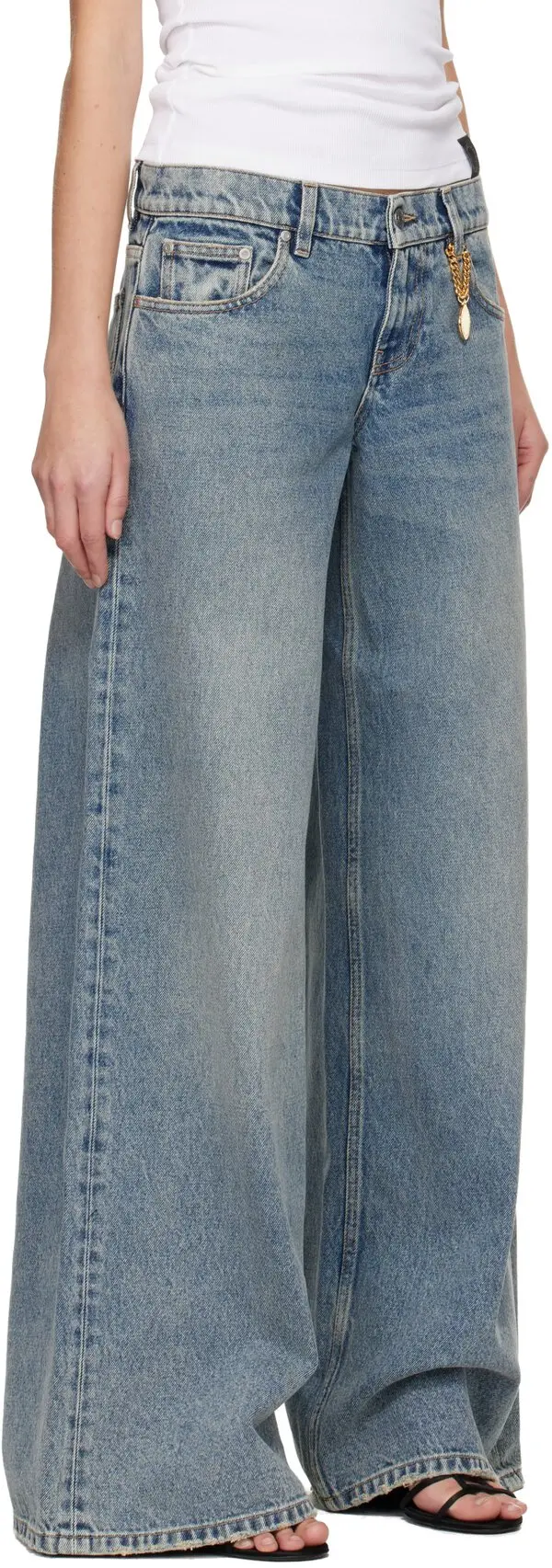 Stella McCartney Vintage Wash Wide-leg Jeans