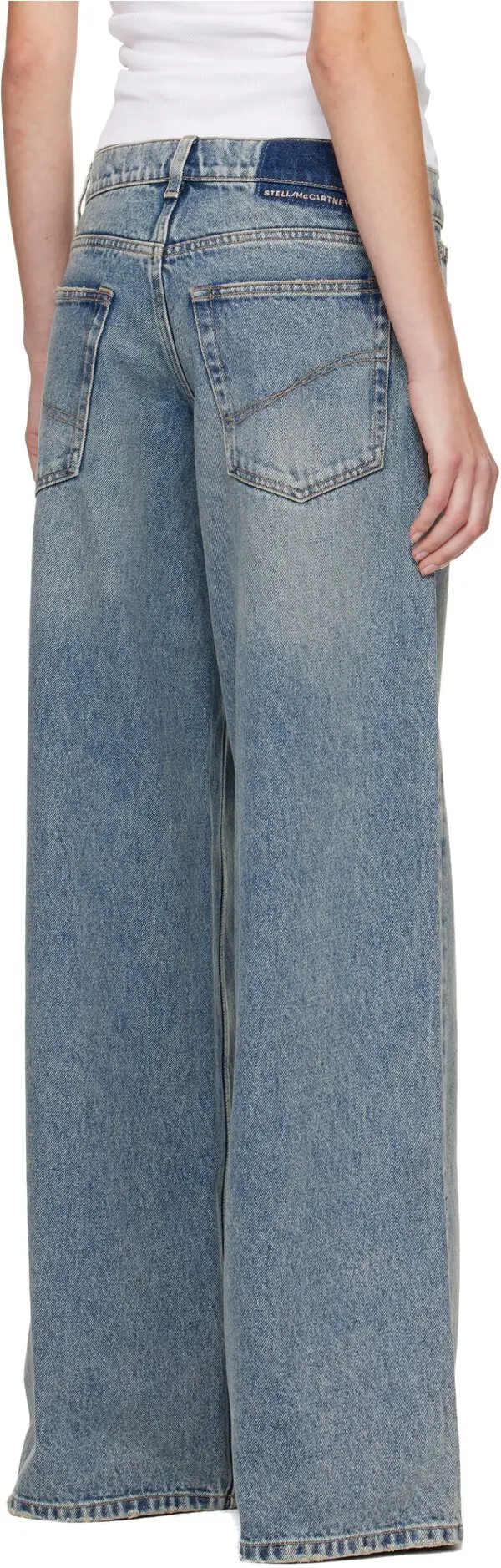 Stella McCartney Vintage Wash Wide-leg Jeans