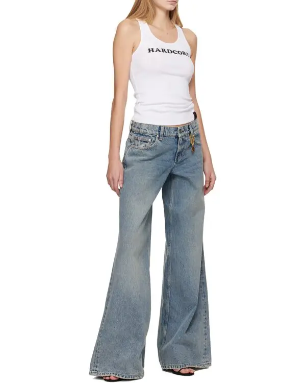 Stella McCartney Vintage Wash Wide-leg Jeans