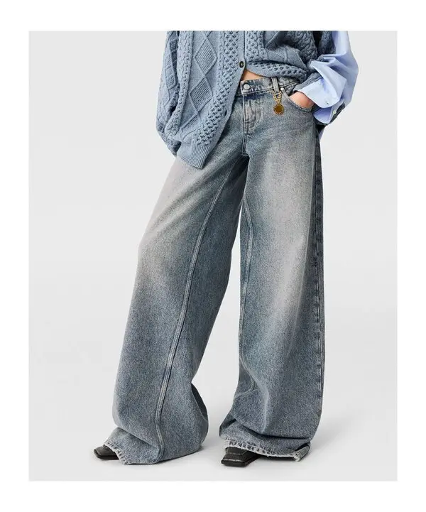 Stella McCartney Vintage Wash Wide-leg Jeans