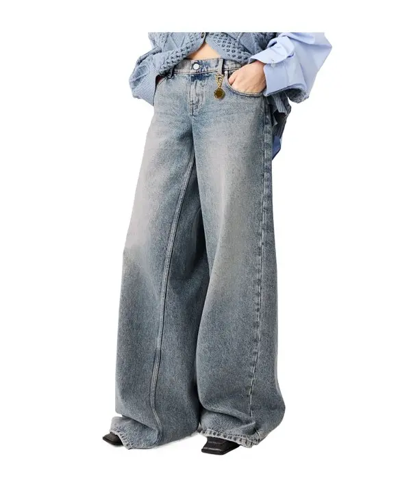 Stella McCartney Vintage Wash Wide-leg Jeans