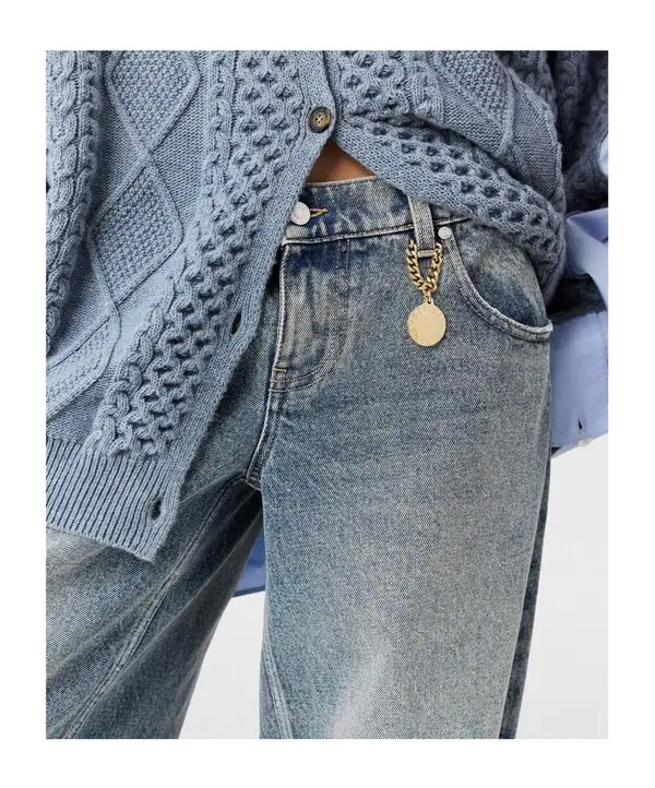 Stella McCartney Vintage Wash Wide-leg Jeans
