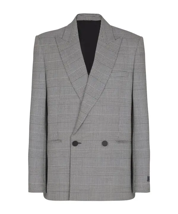 Balmain Prince Of Wales 2-buttons Blazer