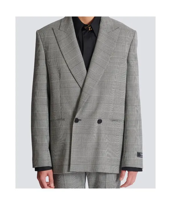 Balmain Prince Of Wales 2-buttons Blazer