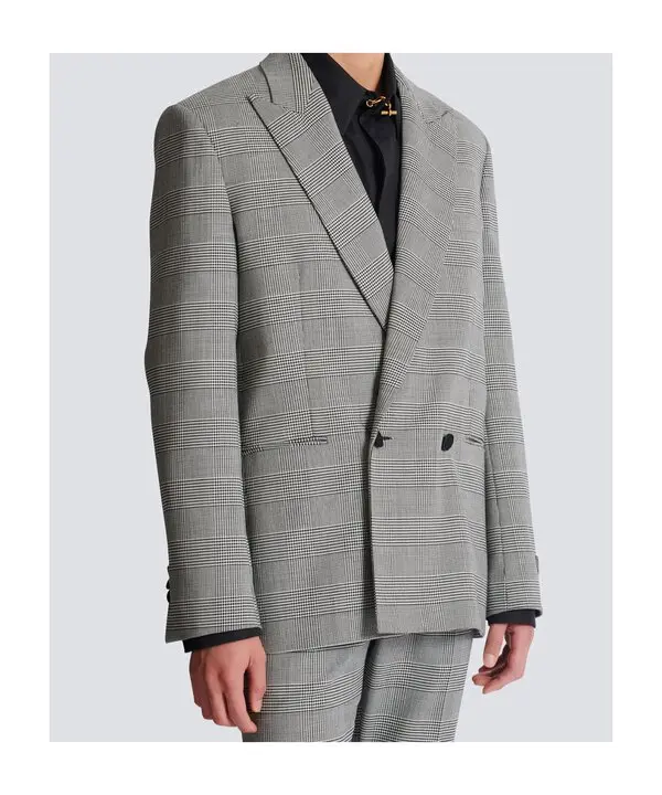 Balmain Prince Of Wales 2-buttons Blazer