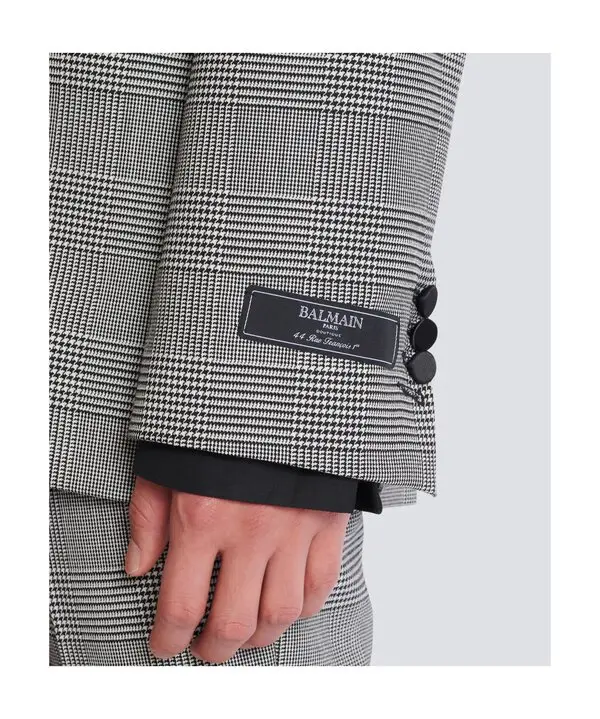 Balmain Prince Of Wales 2-buttons Blazer