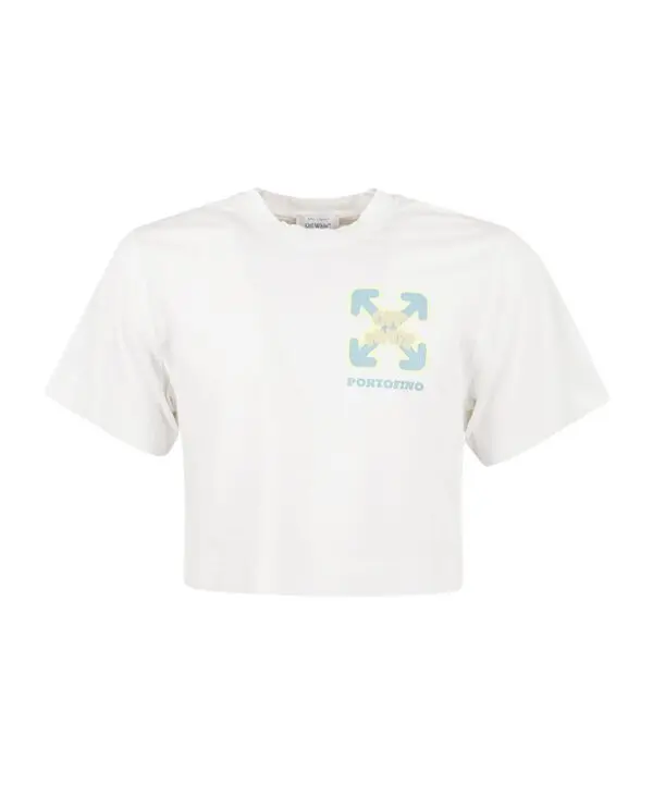 Off-White Logo Printed Crewneck T-shirt