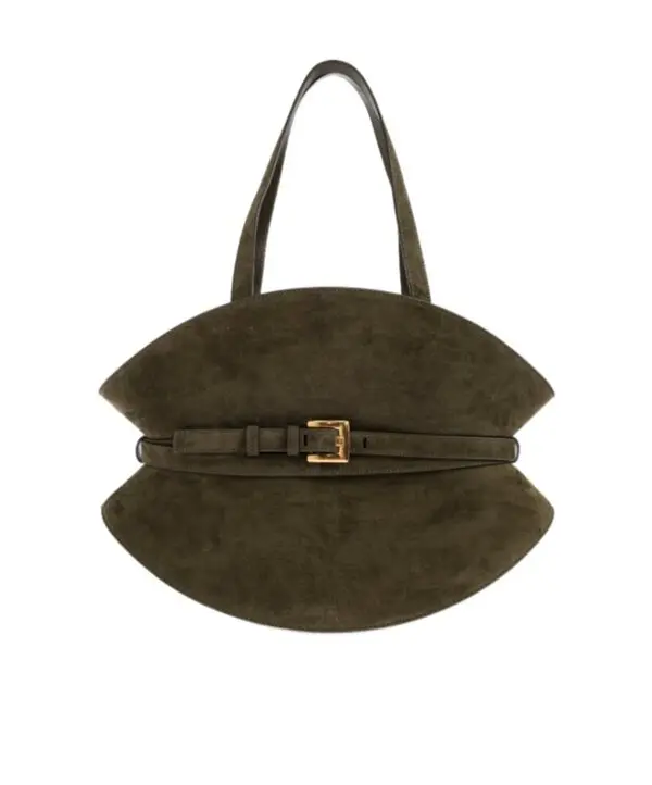 Balmain Shuffle Medium Shoulder Bag - Green