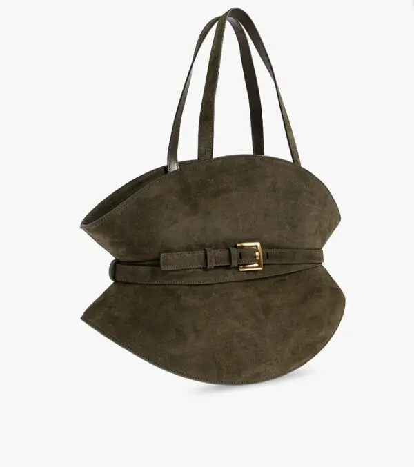 Balmain Shuffle Medium Shoulder Bag - Green