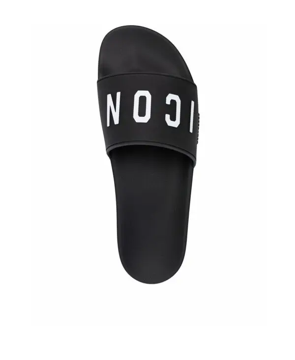 Dsquared2 3d Logo Lettering Slip-on Slides