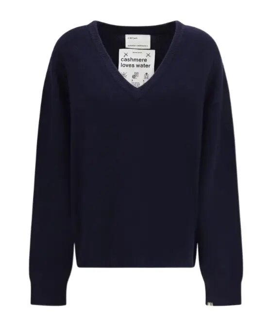Extreme Cashmere V-neck Knitted Sweater - Black