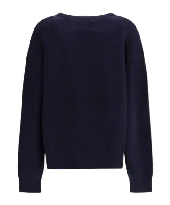 Extreme Cashmere V-neck Knitted Sweater - Black
