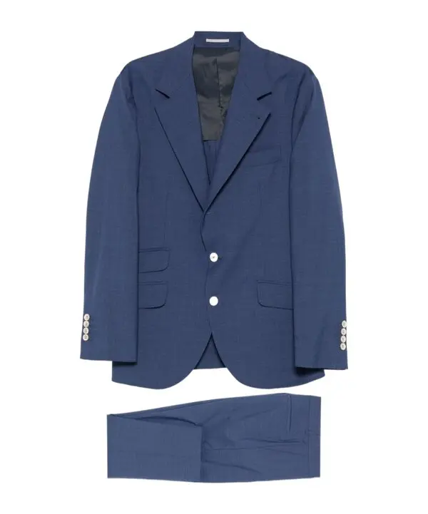 Brunello Cucinelli Deconstructed Cavallo Suit - Blue