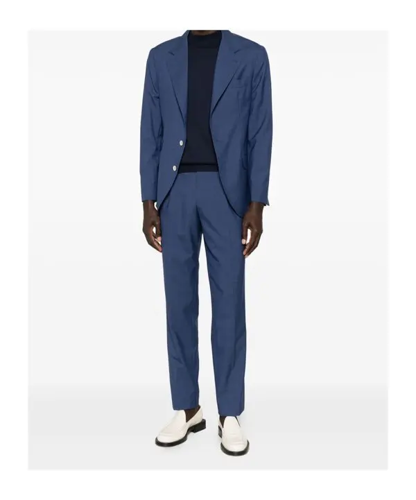 Brunello Cucinelli Deconstructed Cavallo Suit - Blue