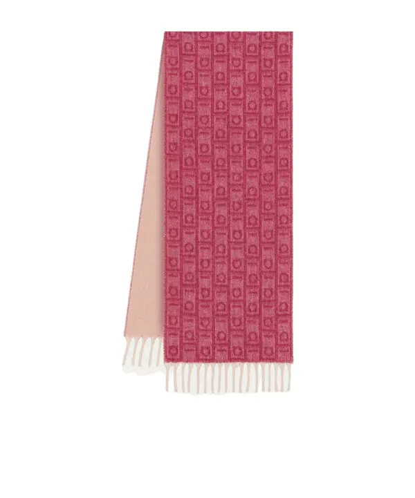 FERRAGAMO Letter Pattern Scarf - Pink