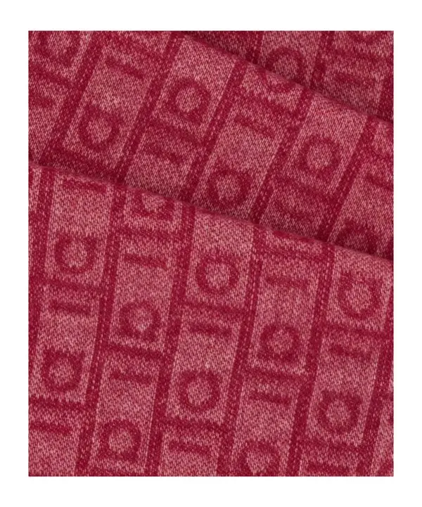 FERRAGAMO Letter Pattern Scarf - Pink