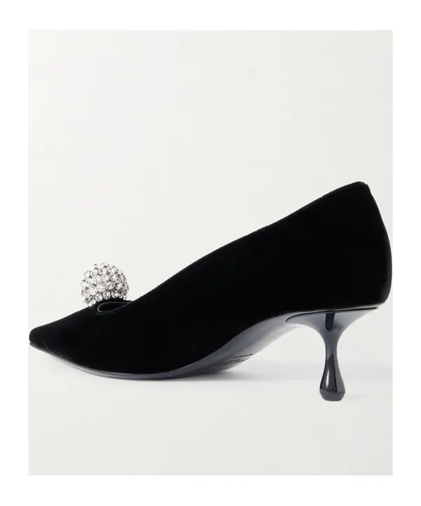JIMMY CHOO Pointed Toe Embellished High Heel Pumps